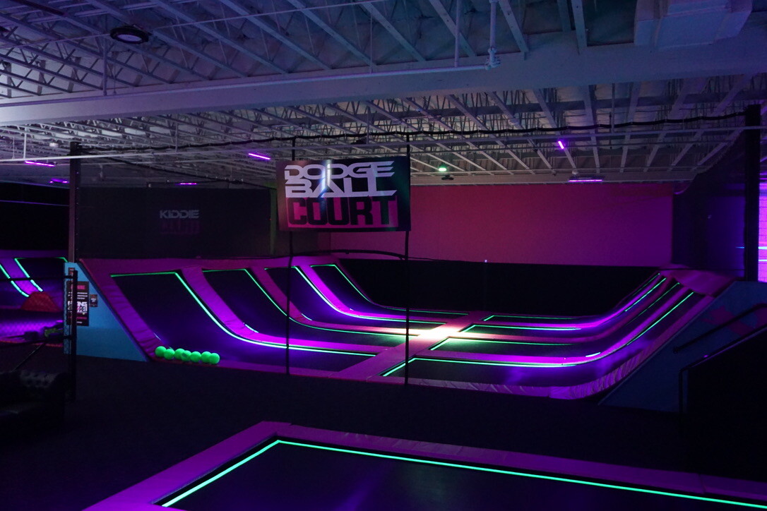 Trampoline Park Dodgeball Courts | Indoor Park | Shock Adventure